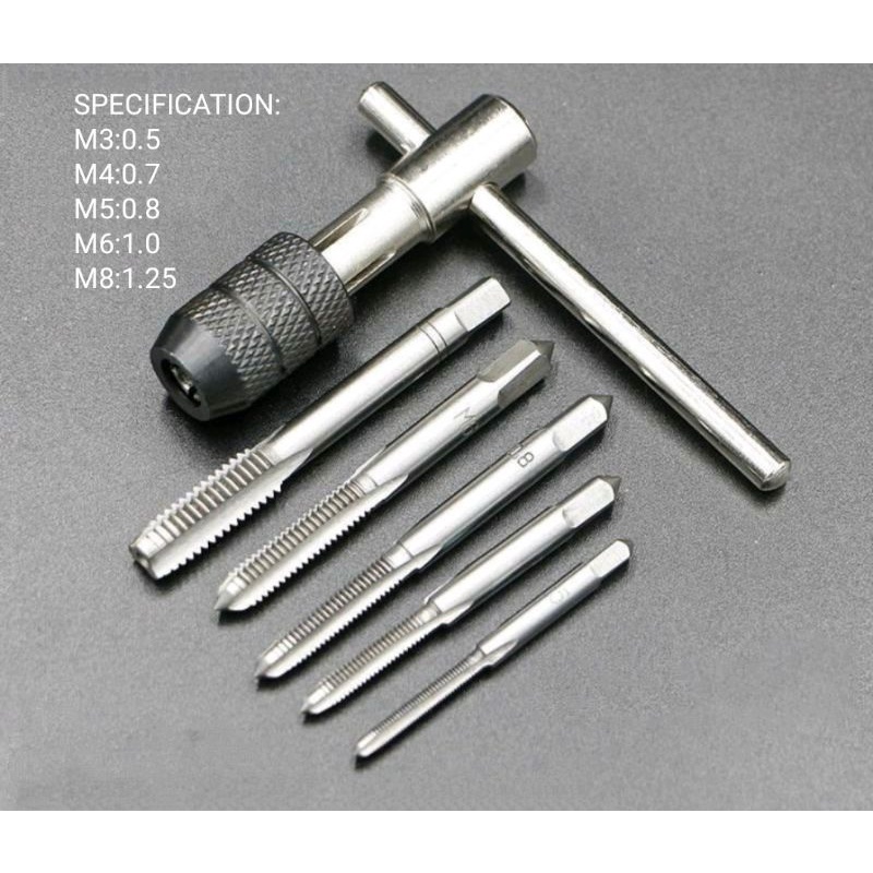 Jual Hand Tap Set M3 - M8 Mata Bor Die Pembuat Ulir Drat Baut Sekrup | Shopee Indonesia