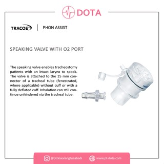 Jual Speaking Valve with O2 Port (TRACOE) | Shopee Indonesia