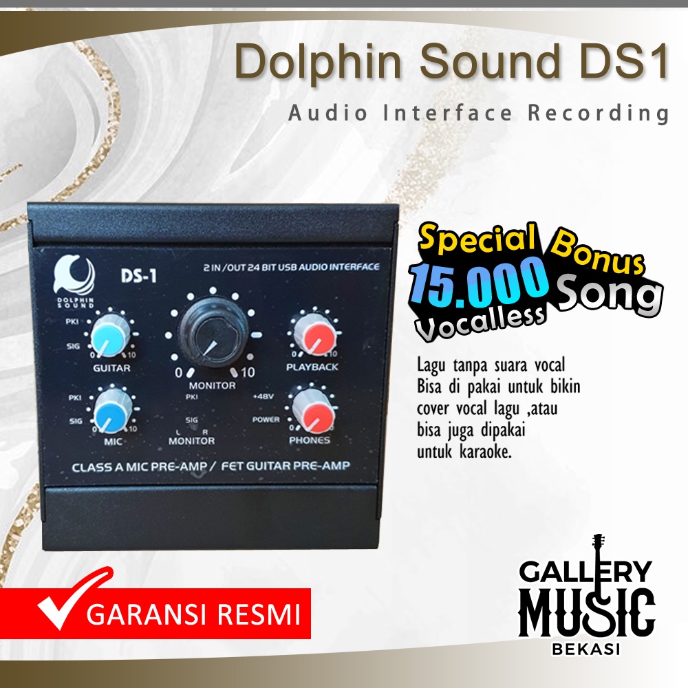 Jual Dolphin Sound DS 1 Soundcard Mixer USB Audio Interface Recording ...