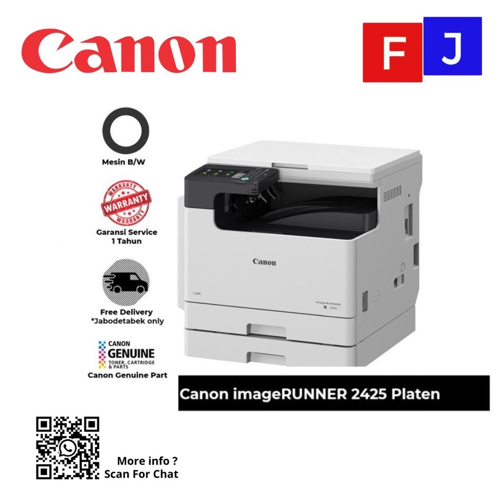 Jual Mesin Fotocopy Canon IR 2425 Platen A3 Mono Fotokopi - Bawaan ...