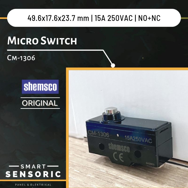 Jual Shemsco CM-1306 Limit Switch Micro Switch Setara Z-15GD-B Omron | Shopee Indonesia