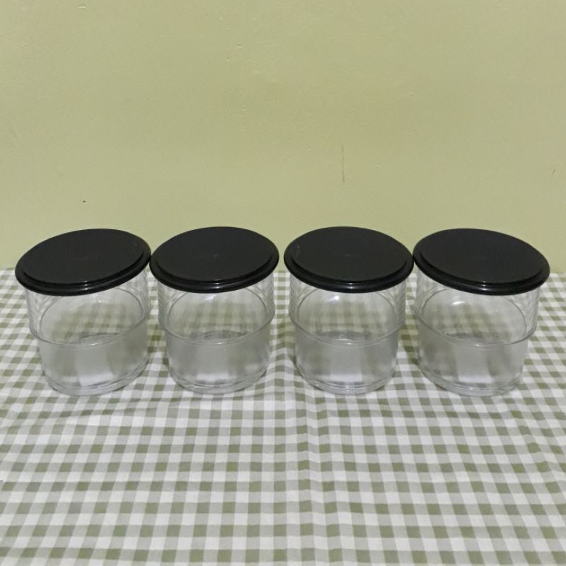 Jual Clear Low Glass Tupperware Gelas Tupperware 1 Set (4 Pcs) | Shopee ...