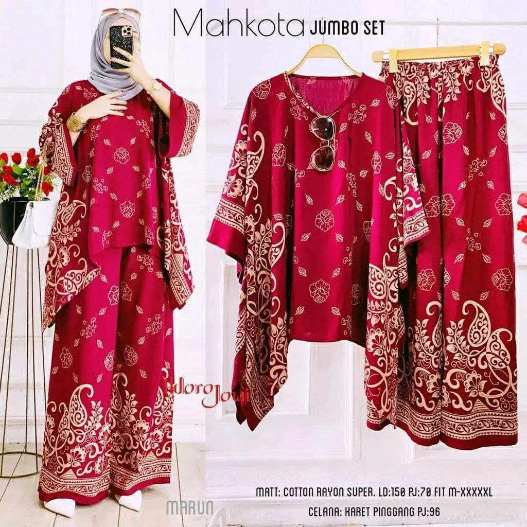 Jual One Set Hunafa - One Set Jumbo Rayon Tie Dye Premium Furi Jumbo ...