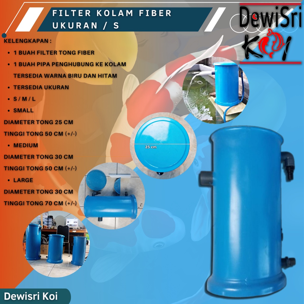 Jual Media Filter TONG KOSONG Tabung Chamber Kolam Ikan External Fiber ...