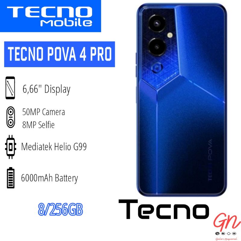 Jual TECNO POVA 4 PRO 8/256GB GARANSI RESMI | Shopee Indonesia