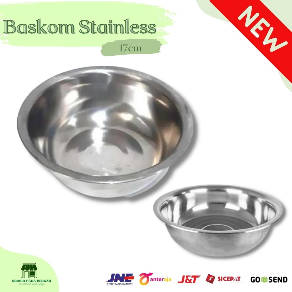 Jual GPB - Baskom Stainless 17 cm - Baskom Stainless | Shopee Indonesia