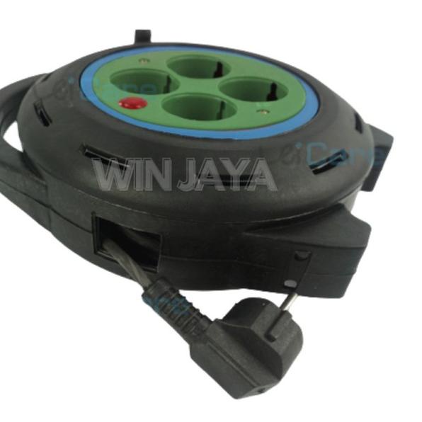 Jual ROLL KABEL TERMINAL COLOKAN LISTRIK 4 LUBANG 15 METER | Shopee ...