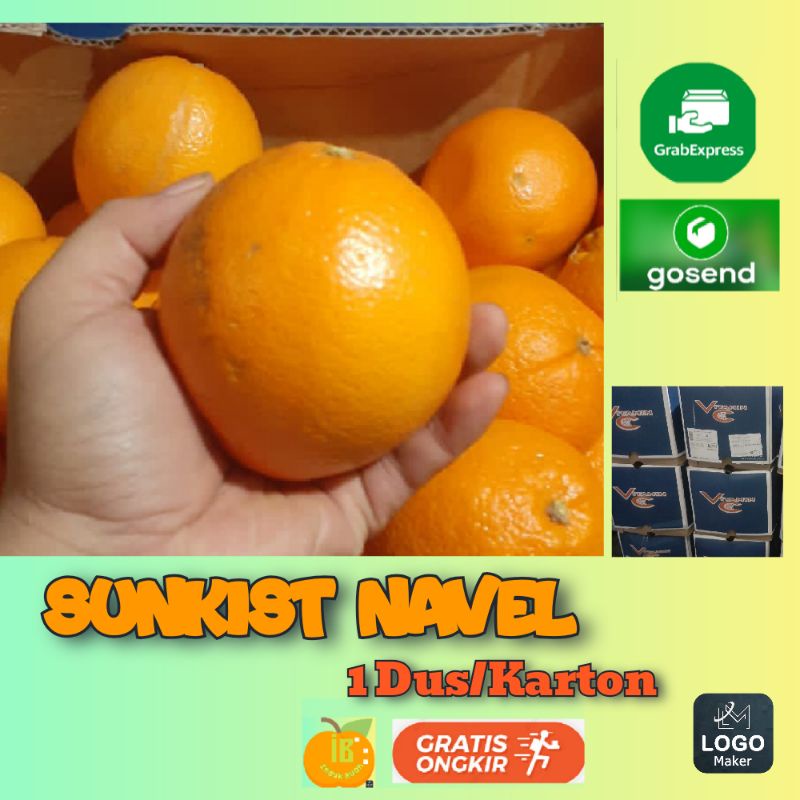 Jual Indukbuah Buah Jeruk SUNKIST NAVEL SANKIS NEVEL AUSTRALIA 1 dus ...