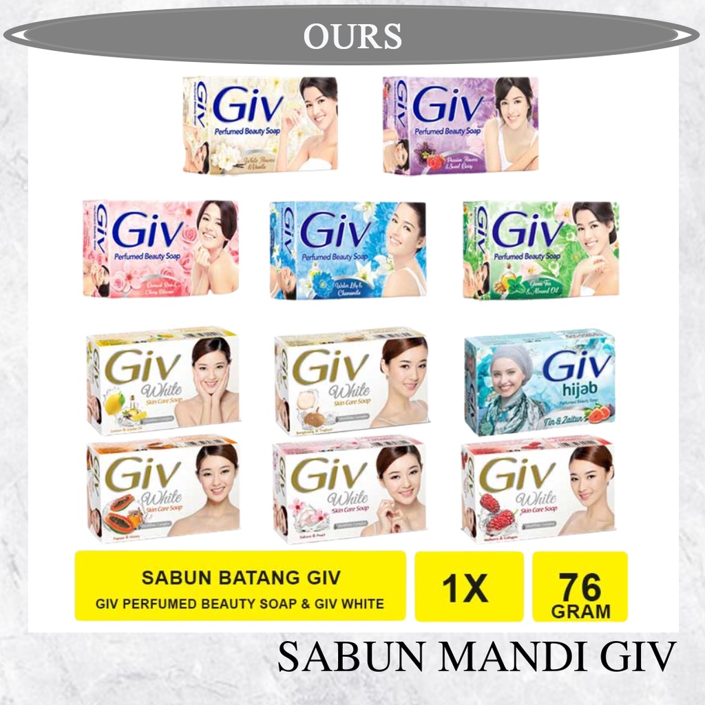 Jual SABUN MANDI GIV SABUN MANDI BATANG 76 GRAM | Shopee Indonesia