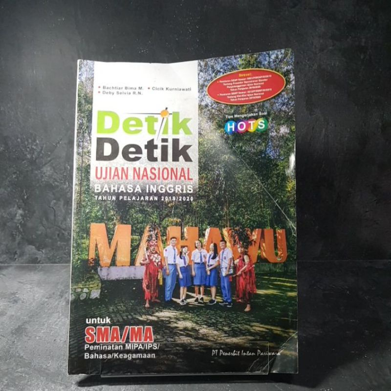 Jual Buku Detik Detik Ujian Nasional Bahasa Inggris, SMA, 2019/2020 ...