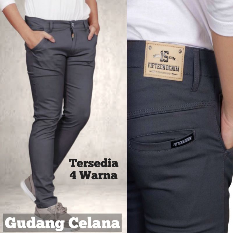 Jual Celana Panjang Pria / Celana Chino pria Slimfit / Celana Chinos pria Pensil / celana Cino ...