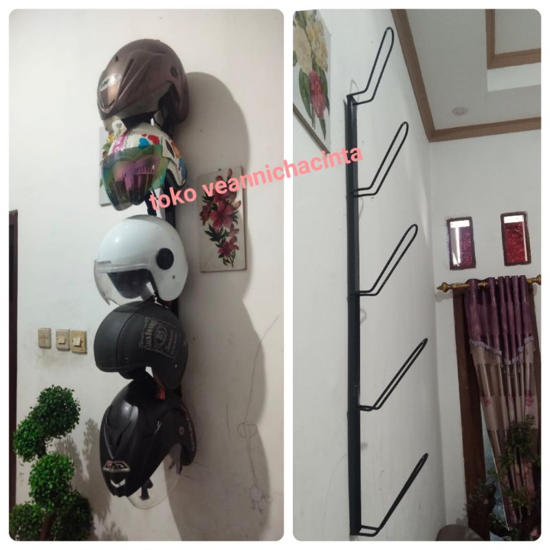 Jual Gantungan helm vertikal susun lima,tempat helm | Shopee Indonesia