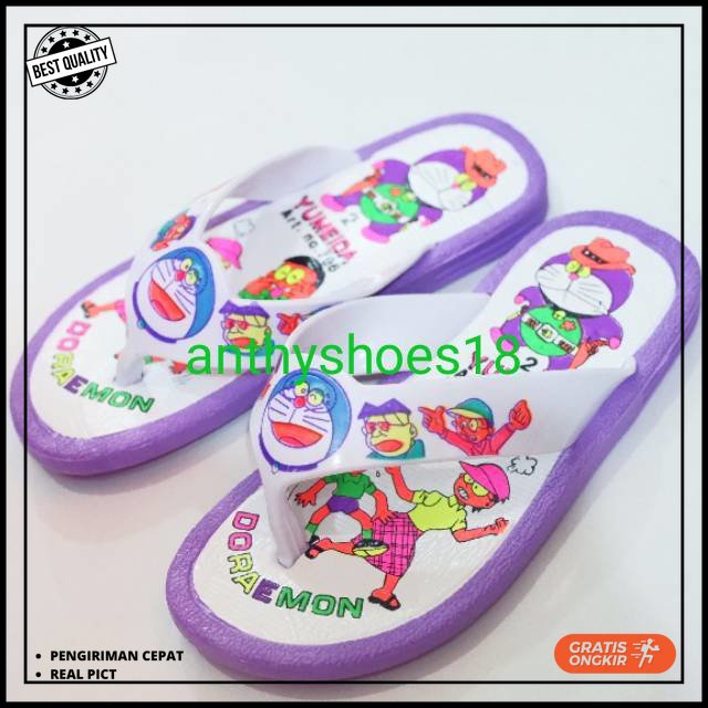 Jual Sandal Jepit Balita Model Jadul Doraemon Sendal Japit Anak Laki ...