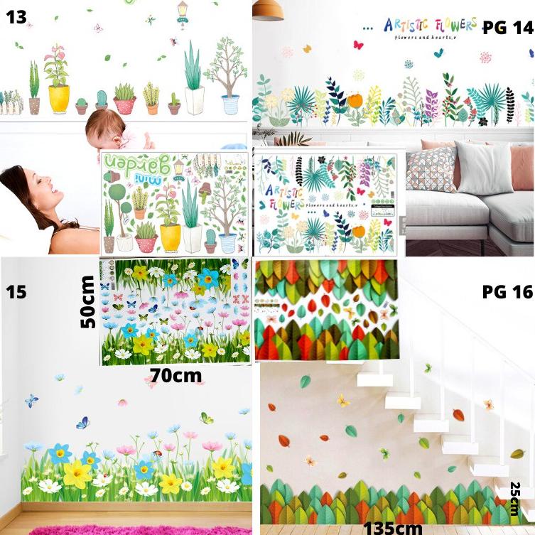 Jual Update--STICKER STIKER DINDING WALLSTICKER DEKORASI KAMAR BORDER ...