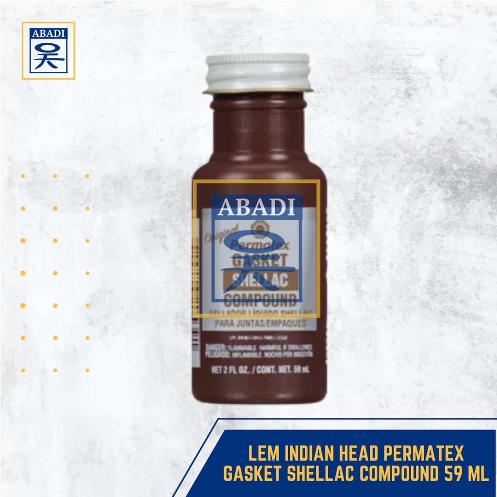 Jual LEM INDIAN HEAD PERMATEX GASKET SHELLAC COMPOUND 59 ML | Shopee ...