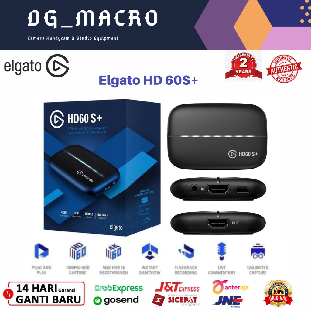 Jual Elgato HD60S+ / HD60 S+ HDR10 Game Capture Card for Stream and ...