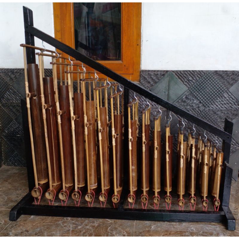 Jual Angklung 15 nada awalan G bambu hitam | Shopee Indonesia