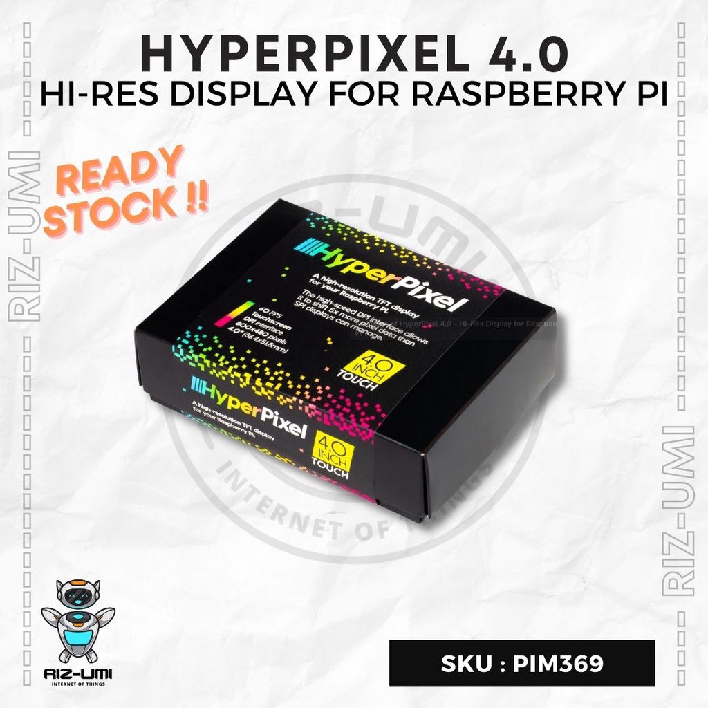 Jual HyperPixel 4.0 - Hi-Res Display for Raspberry Pi | Shopee Indonesia