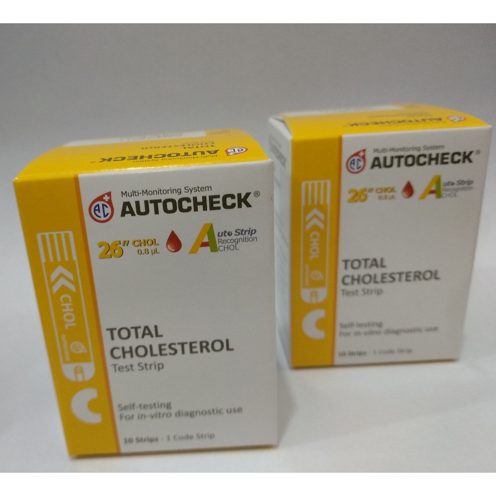Jual Strip Autocheck Cholesterol / Kolesterol / Refill isi 10 | Shopee ...