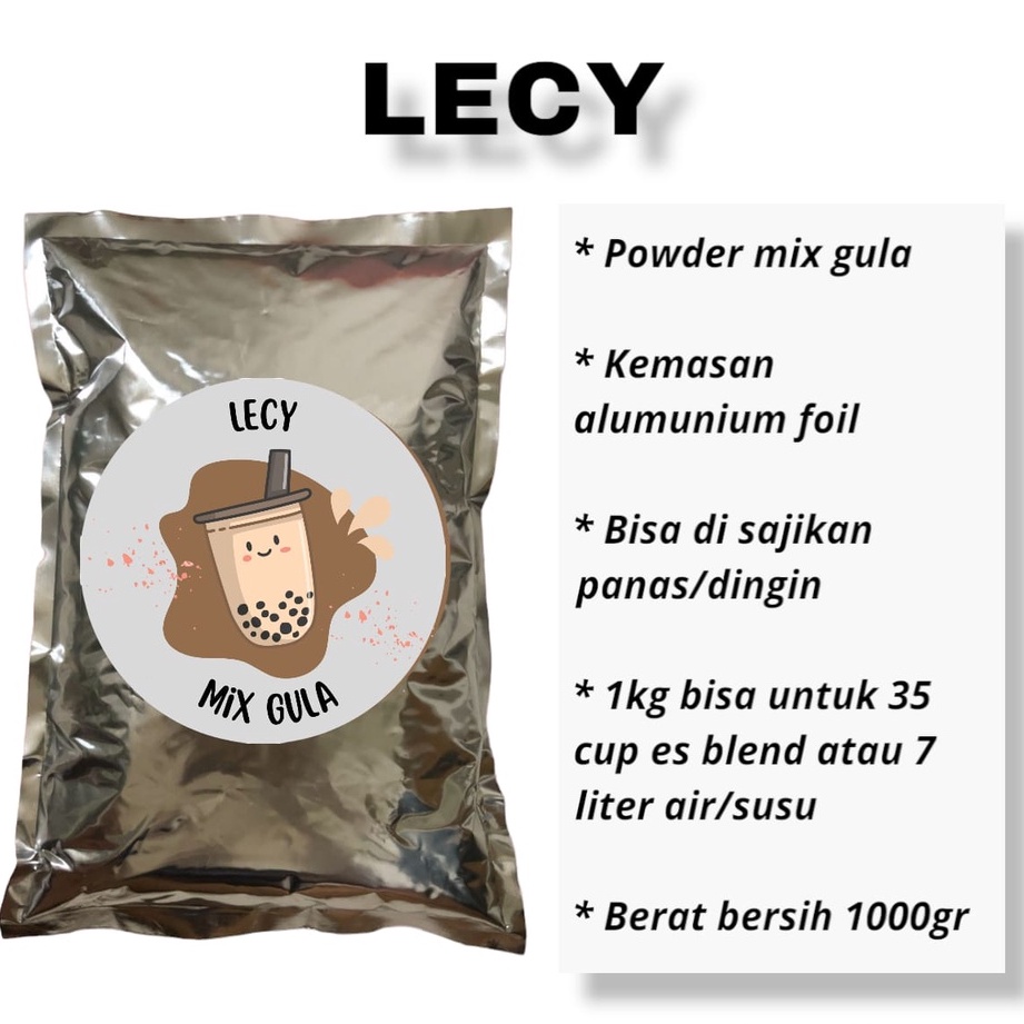 Jual BUBUK MINUMAN BOBA / SERBUK MINUMAN / POWDER DRINK RASA LECY ...