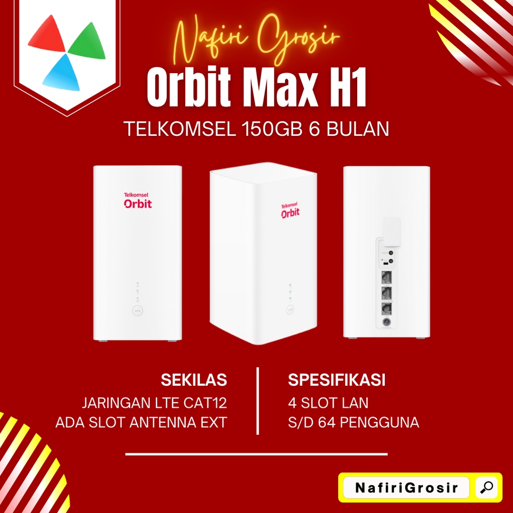 Jual MODEM WIFI TELKOMSEL ORBIT MAX HUAWEI B818-263 / MAX H1 B628 FREE ...