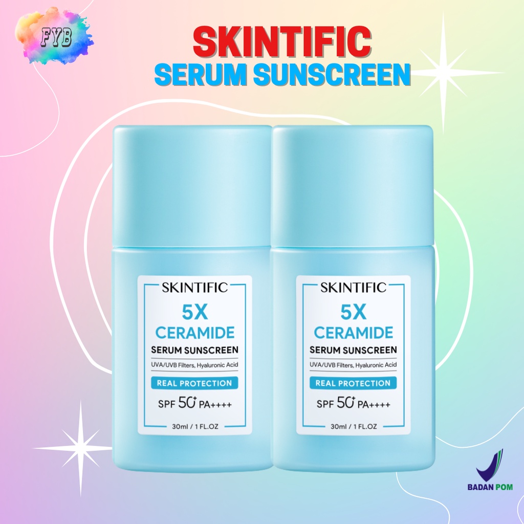 Jual Skintific 5x ceramide SunScreen SERUM 30ml SPF 50+ PA ...
