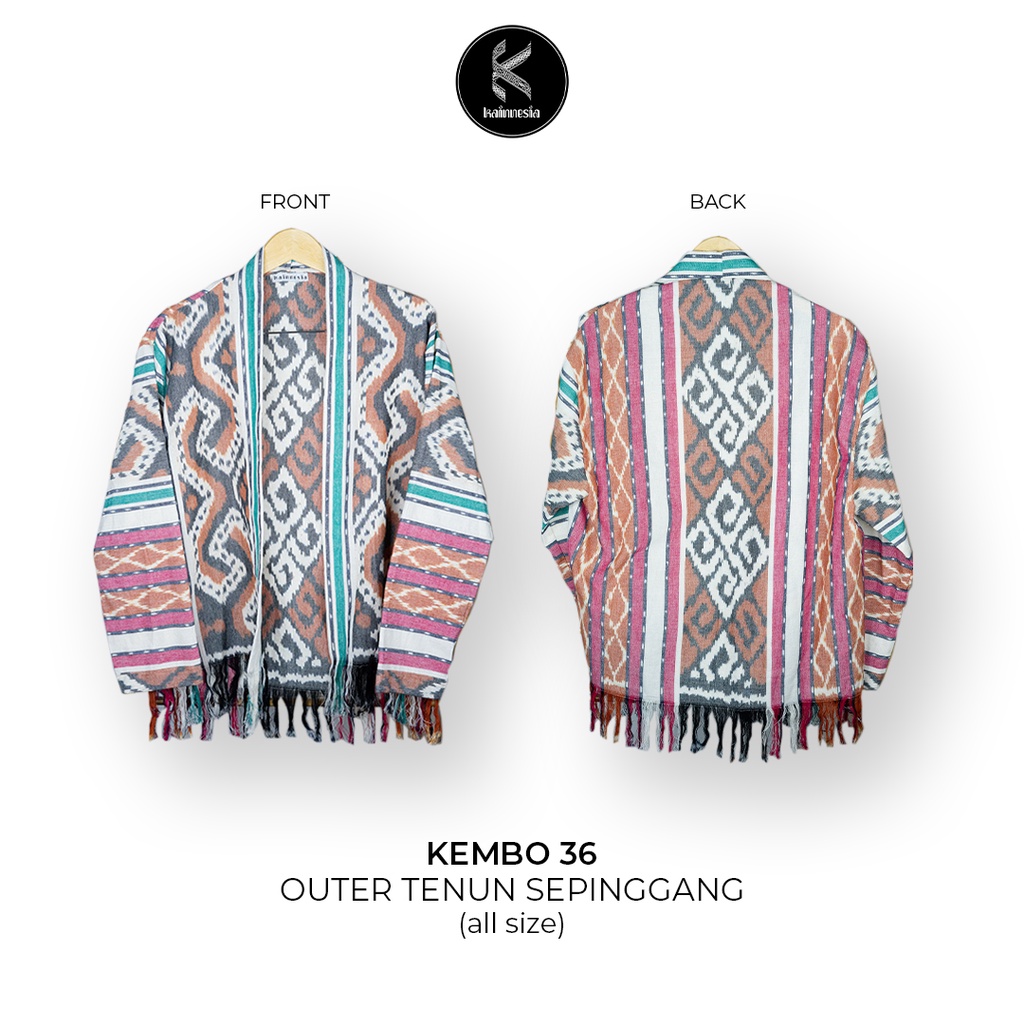 Jual KAINNESIA Outer Tenun Etnik Kembo Series Kode 36 Outwear Pria ...