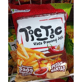 Jual Tic Tic crunchy stick rasa bawang asli 70gr (dengan saos sambal ...