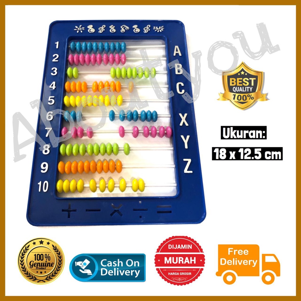 Jual Alat Hitung Anak SEMPOA ABACUS Premium Mainan Edukasi Anak Simpoa ...