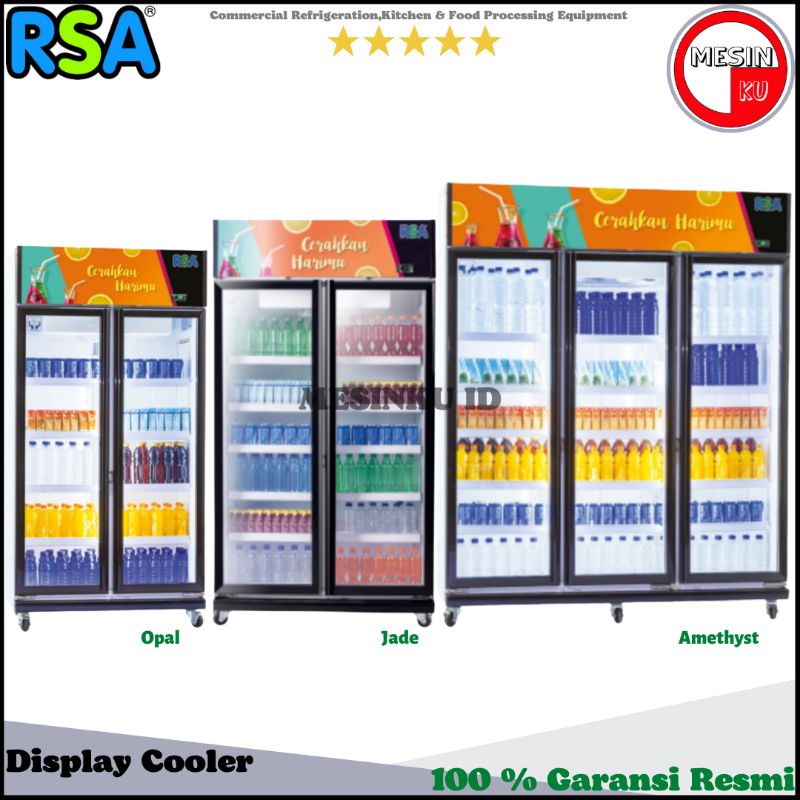 Jual Showcase Chiller 2 Pintu 3 Pintu RSA Display Cooler Pendingin ...