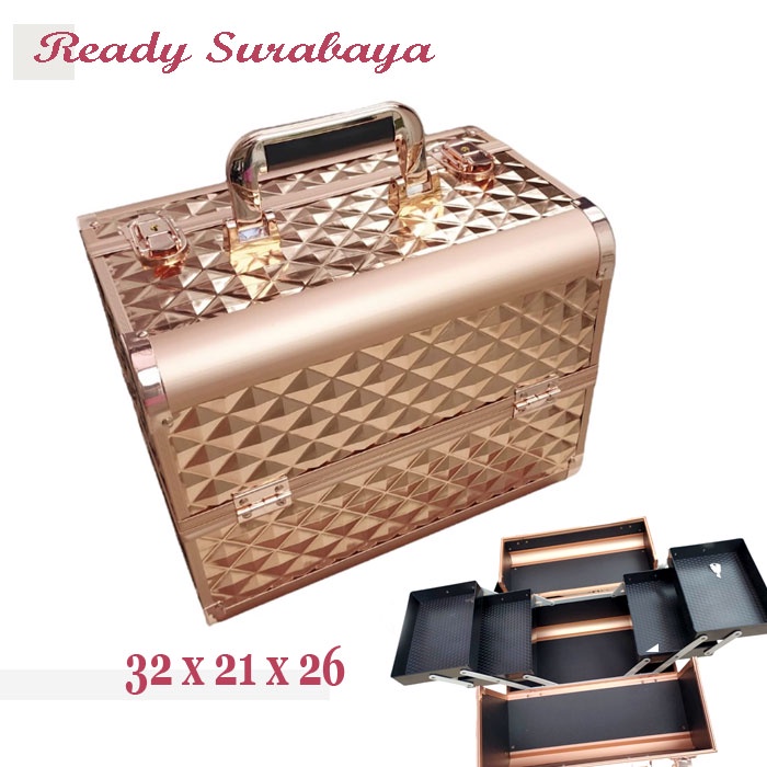 Jual uk 32 Beautycase Jumbo KOtak box kosmetik tas makeup import tempat ...