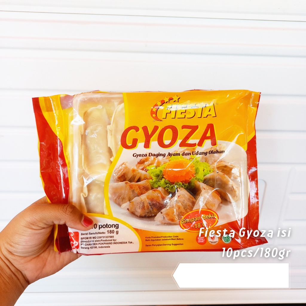 Jual ADDRIELLA Fiesta Gyoza Ayam Dan Udang isi 10pcs/180gr | Fiesta ...