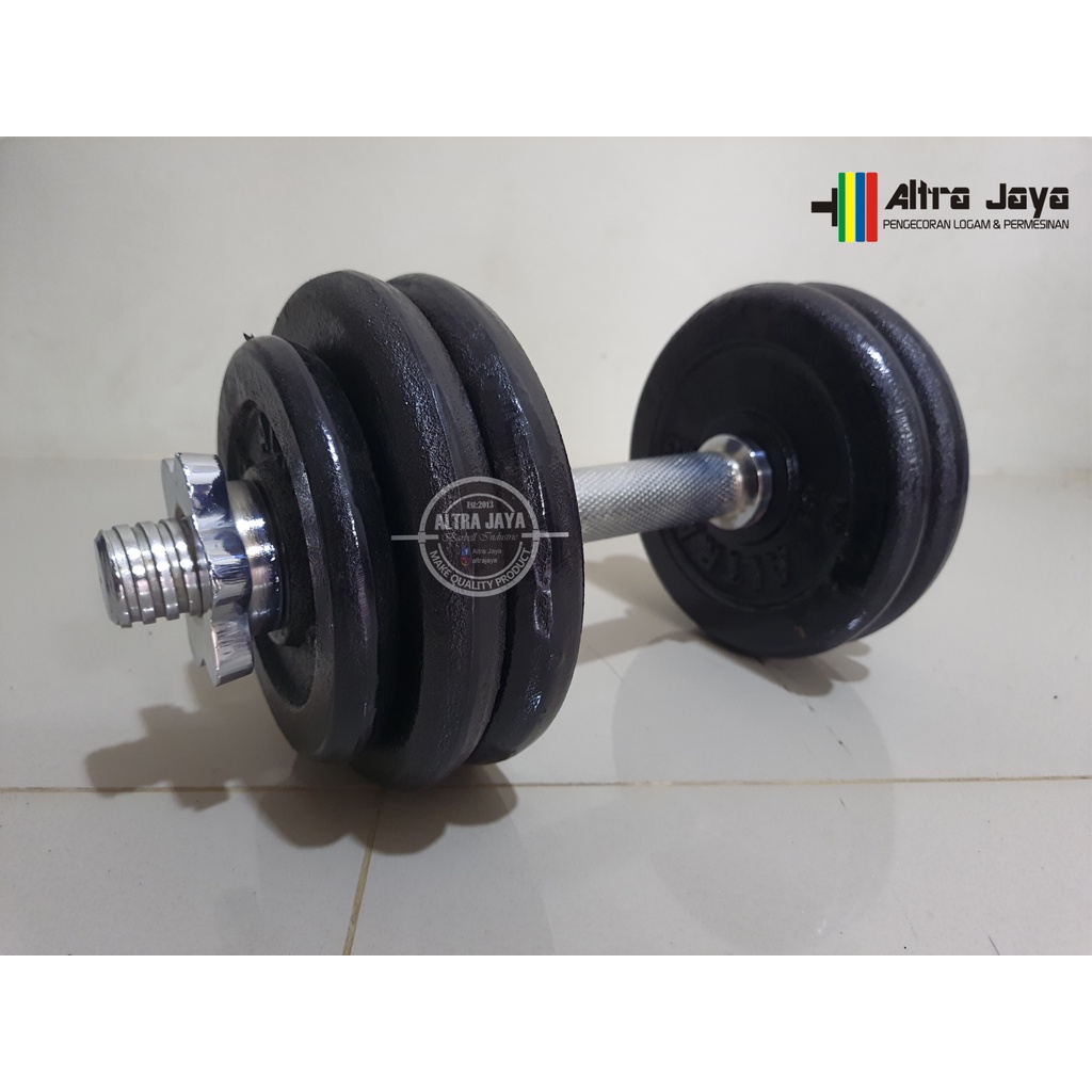 Jual fitness barbel 12,5kg stik 35cm dumbel set beban barbell dumbbell ...