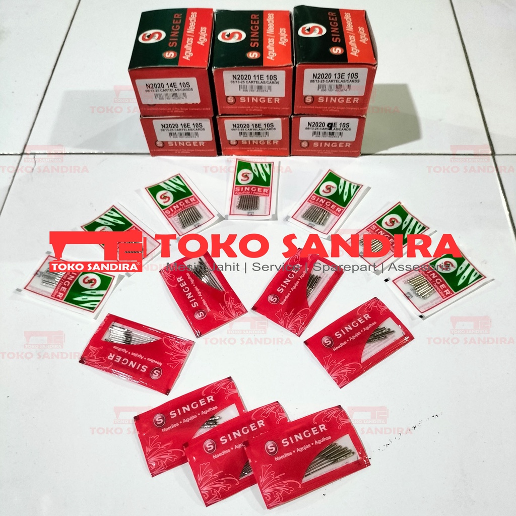 Jual Jarum Mesin Jahit Singer/jarum singer-butterfly portable dll ...