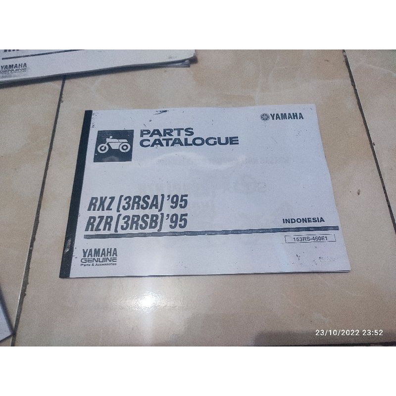 Jual buku panduan parts part katalog catalog catalogue RXz RZR RX Z RZ ...