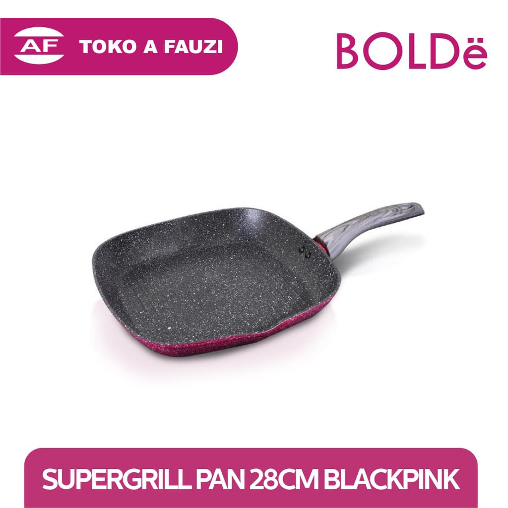Jual BOLDE SUPER PAN GRILL PAN 28 BLACKPINK | Shopee Indonesia