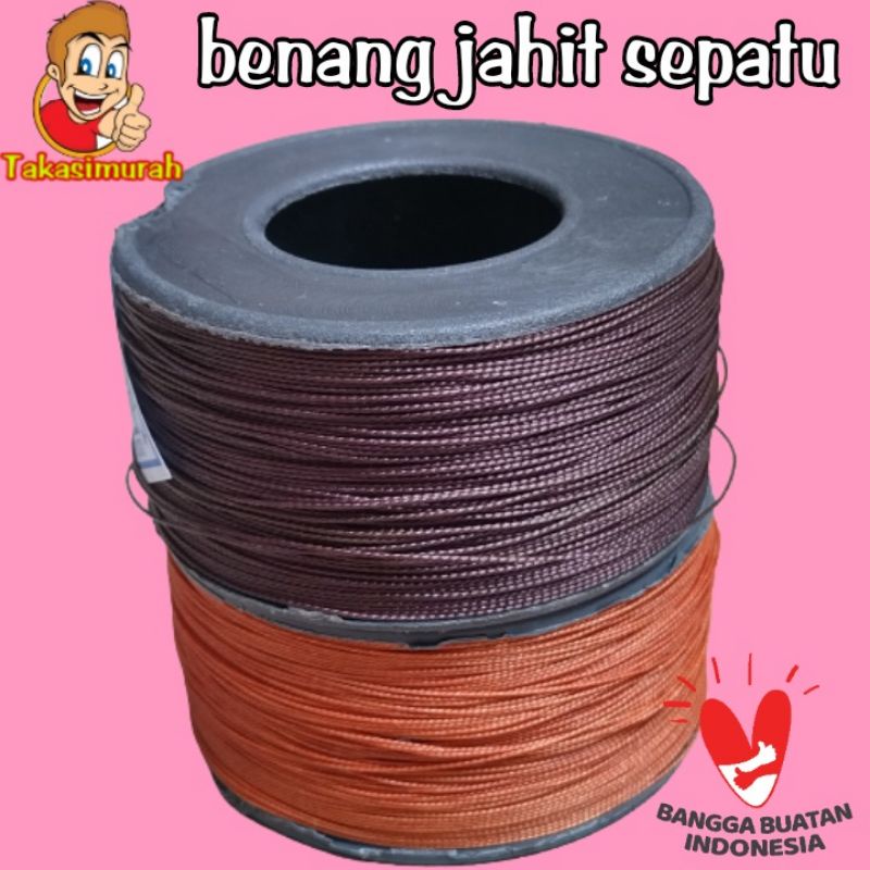 Jual BENANG SOL SEPATU benang nilon hitam benang nilon coklat | Shopee ...