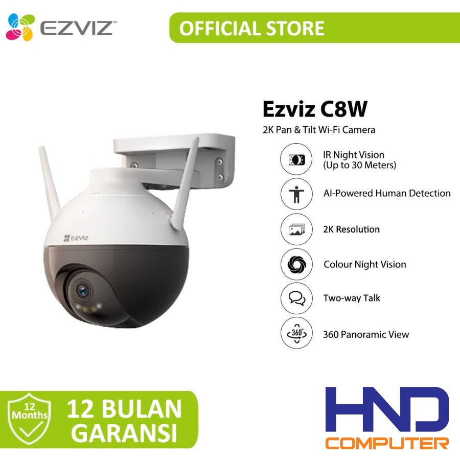 Jual Ezviz C8W 4MP 2K+ Pan & Tilt Wi-Fi Camera | Shopee Indonesia