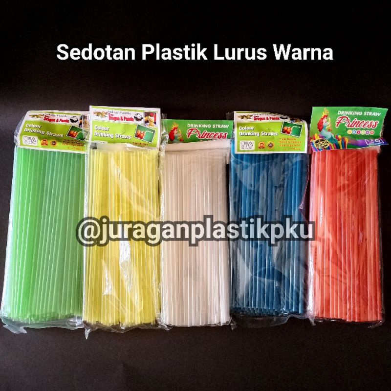 Jual Sedotan Plastik Lurus Warna | Straw Pipet Minuman Juice Aneka ...