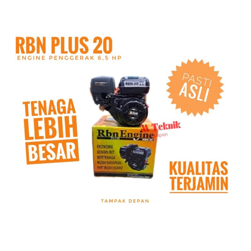 Jual Engine RBN Plus 20 mesin perahu 6,5 PK motor penggerak bensin 6,5 ...