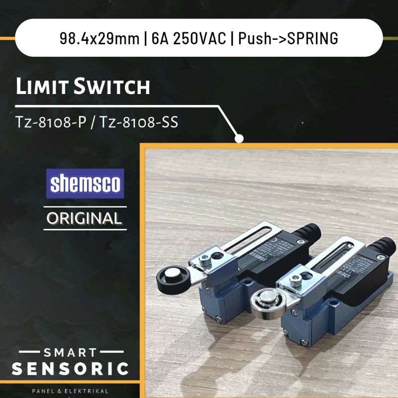 Jual Shemsco TZ-8108 Limit Switch Roller Kontak NO NC Setara D4V-8108Z ...
