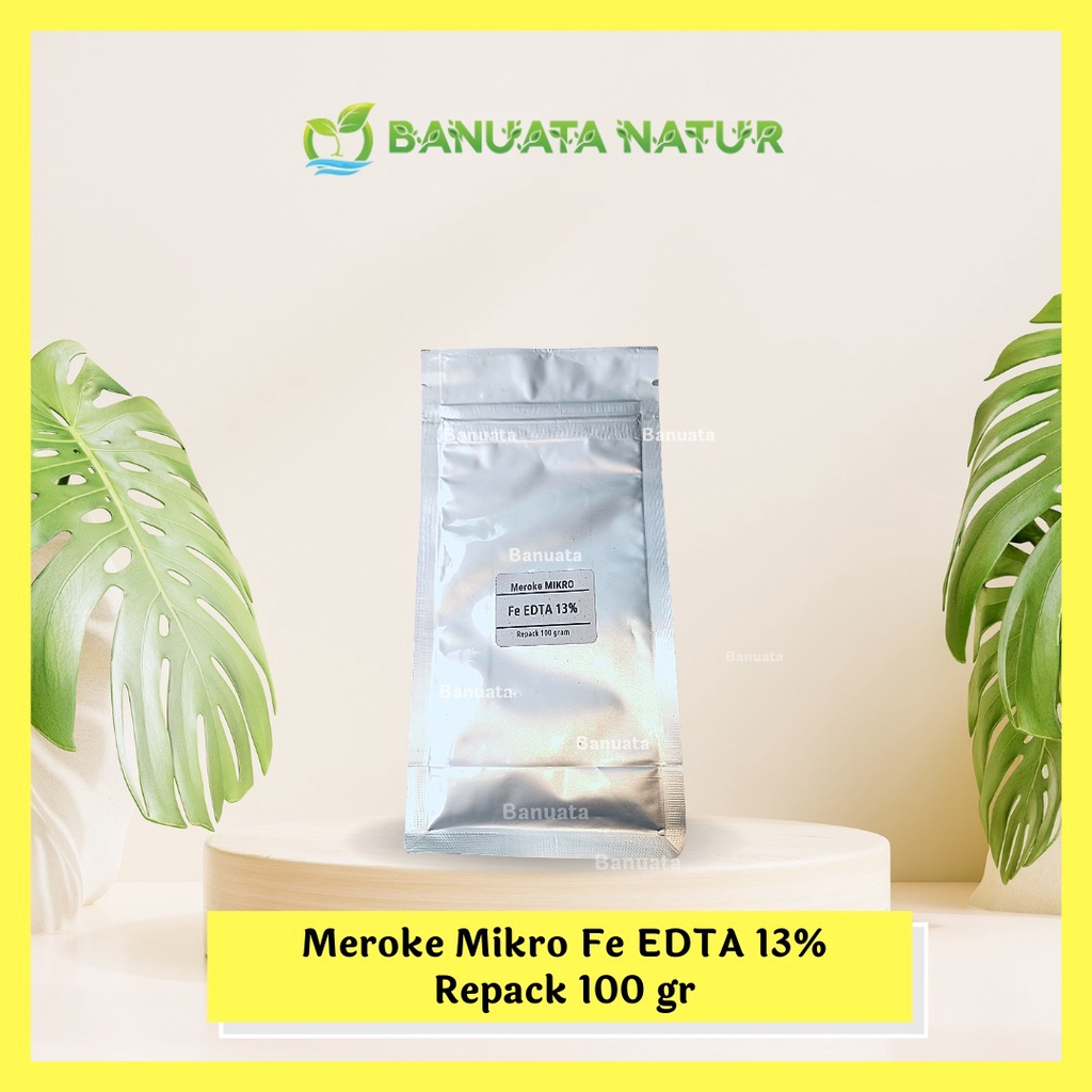 Jual Pupuk Meroke Mikro Fe EDTA Repack 100 gr Nutrisi Mikro Besi ...