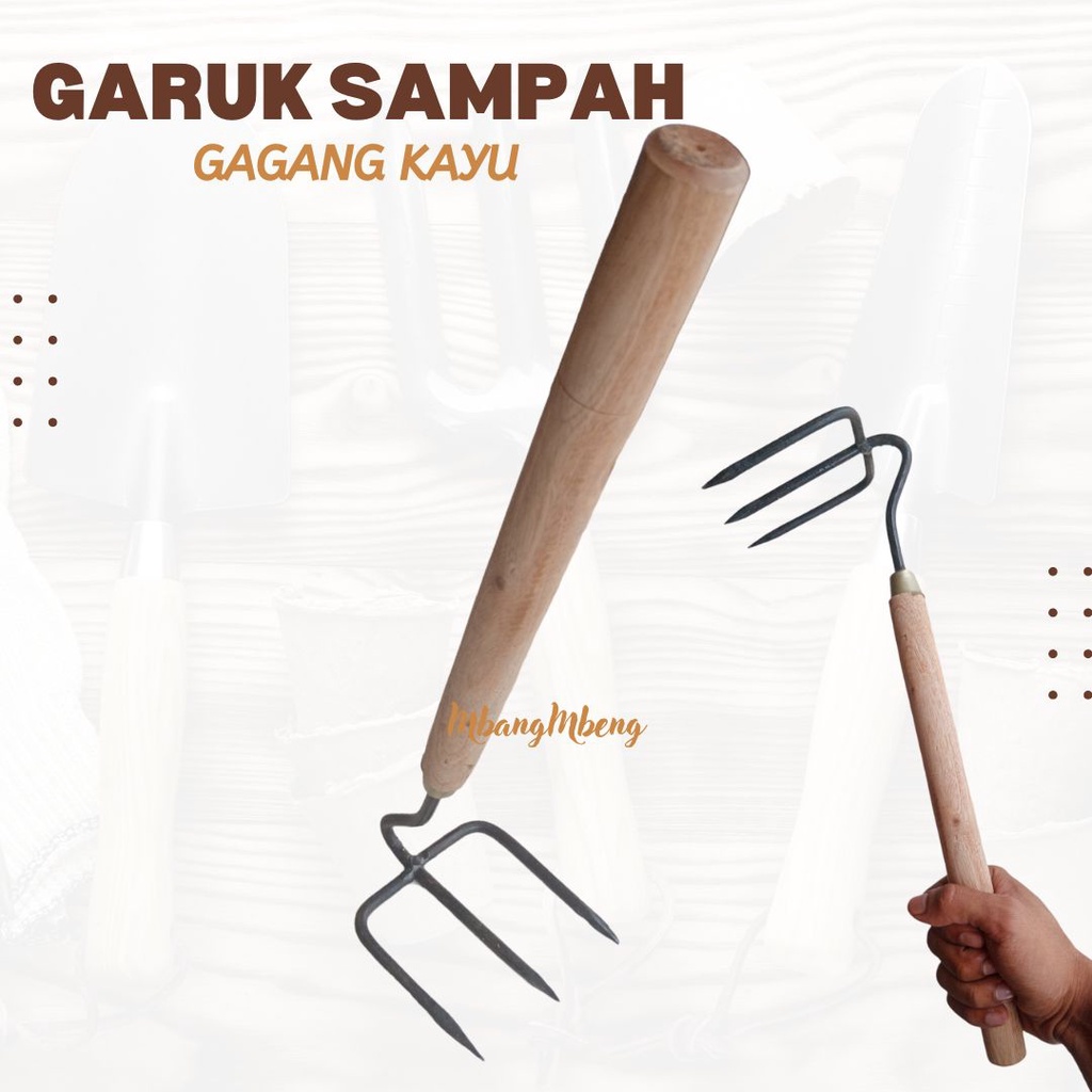 Jual Cangkul Pacul Garpu taman kebun kecil sedang garuk garukan sampah ...