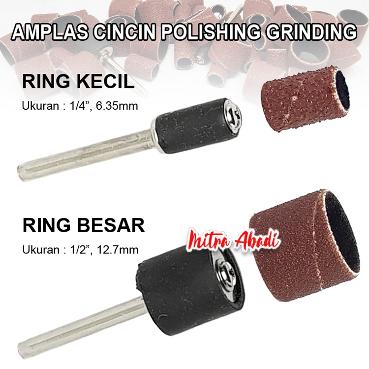 Jual Amplas Cincin Sandpaper Ring POLISHING GRINDING WHEEL Mesin Mini ...