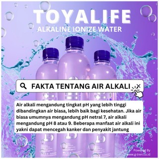 Jual 1 DUS Toyalife Ionize Alkaline Water air alkali PH tinggi 9 ...