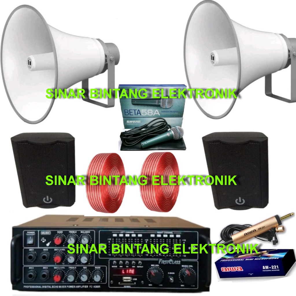 Jual PAKET TOA SOUND SYSTEM MASJID ATAU MUSHOLLA 2 SPEAKER OUTDOOR DAN ...