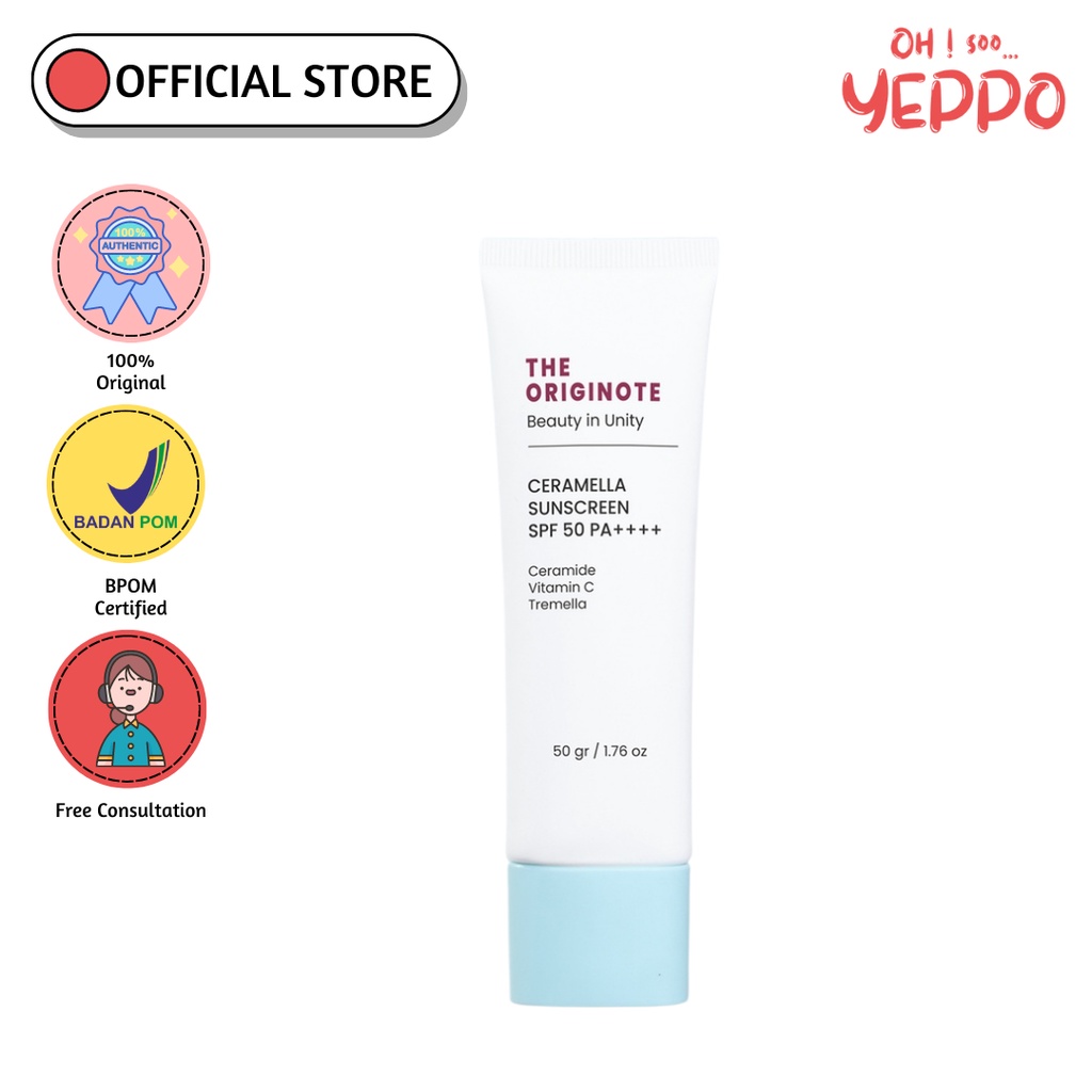 Jual THE ORIGINOTE Ceramella Sunscreen SPF50 PA++++ 50gr - Serum ...