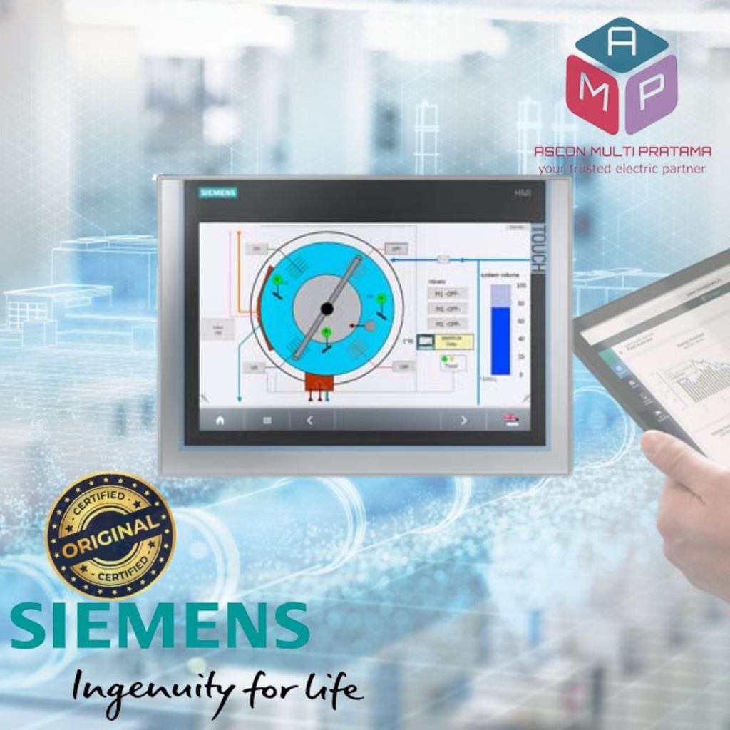 Jual SIEMENS SIPLUS HMI TP1200 Comfort, 6AV2124-0MC01-0AX0 | Shopee ...