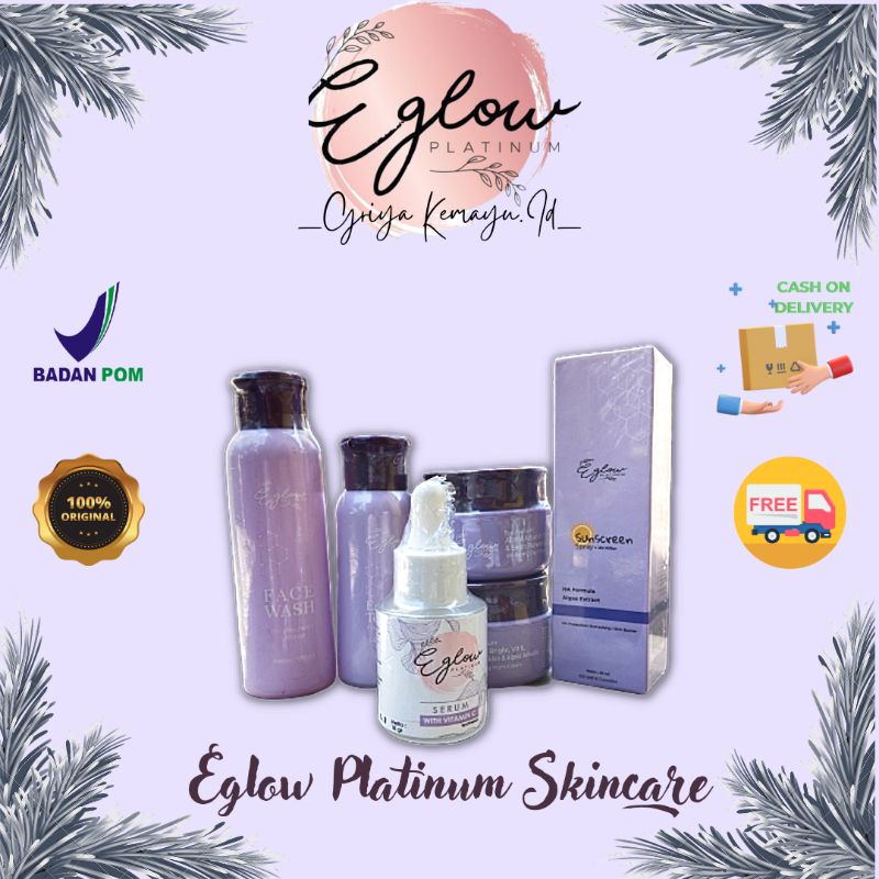 Jual PAKET WAJAH EGLOW PLATINUM BPOM | Shopee Indonesia