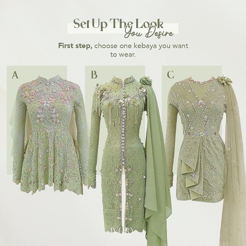 Jual kebaya IVORY ( inspirasi) - kebaya pesta-kebaya payet - wisuda ...